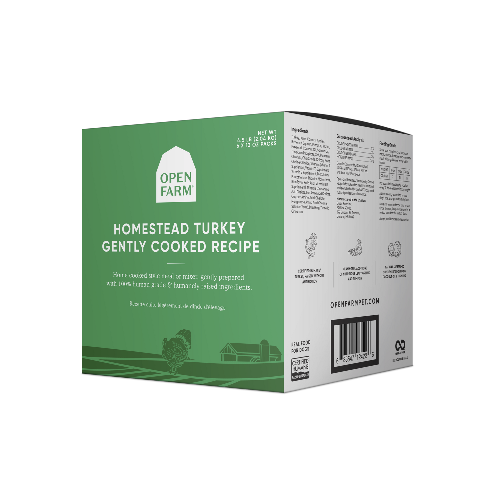 Open Farm | Gently Cooked Turkey (frozen) — Pet Spawt